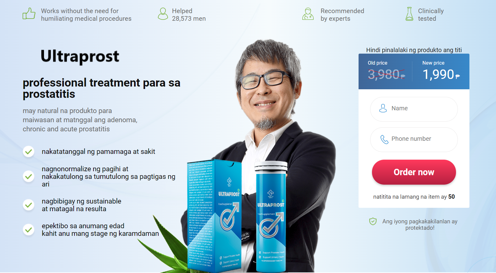 Ultraprost : Capsule, Mga Trabaho, Presyo, Mga Benepisyo, Bumili!