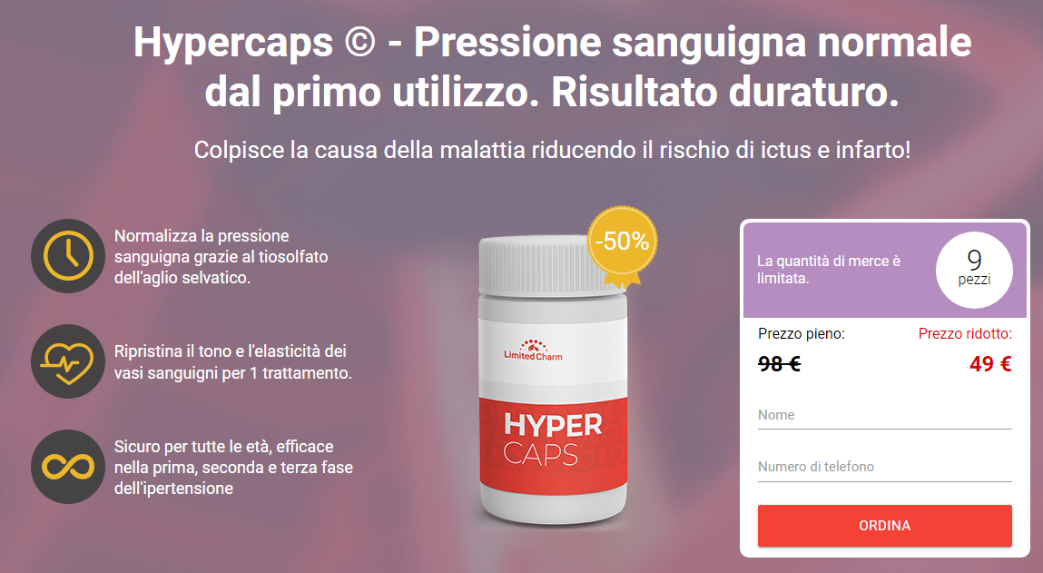 Hypercaps : Capsula, Recensioni, Prezzo, Ingredienti, Originale, Compra