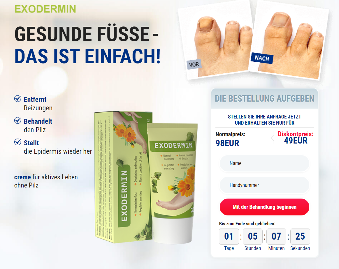 Exodermin : Creme, Bewertungen, Preis, Vorteile, Inhaltsstoffe, Kaufen