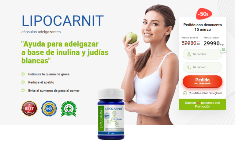 Lipocarnit : CÃ¡psula, ReseÃ±as, Precio, Ingredientes, Beneficios ...