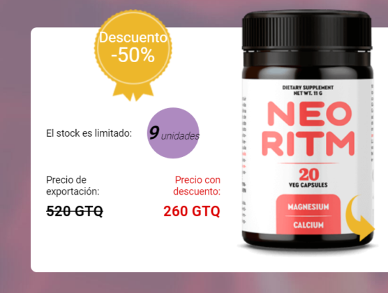 Neoritm : Cápsula, Reseñas, Precio, original, Beneficios, obras, Comprar