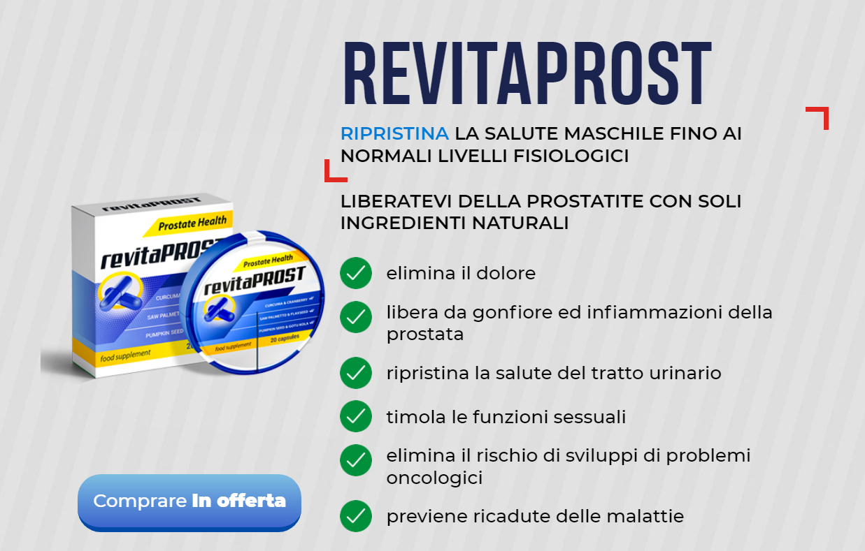 Revitaprost : Capsula, Recensioni, Prezzo, originale, lavori, acquistare
