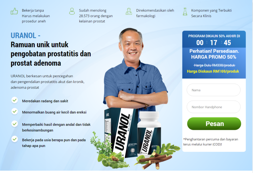 Uranol : kapsul, Ulasan, Harga, Bahan, Asal, Faedah, Berfungsi, Beli