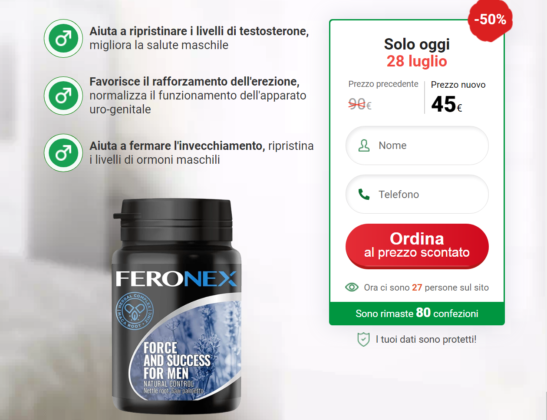 Feronex: recensioni, ingredienti, capsula, Prezzo, originale, costo ...