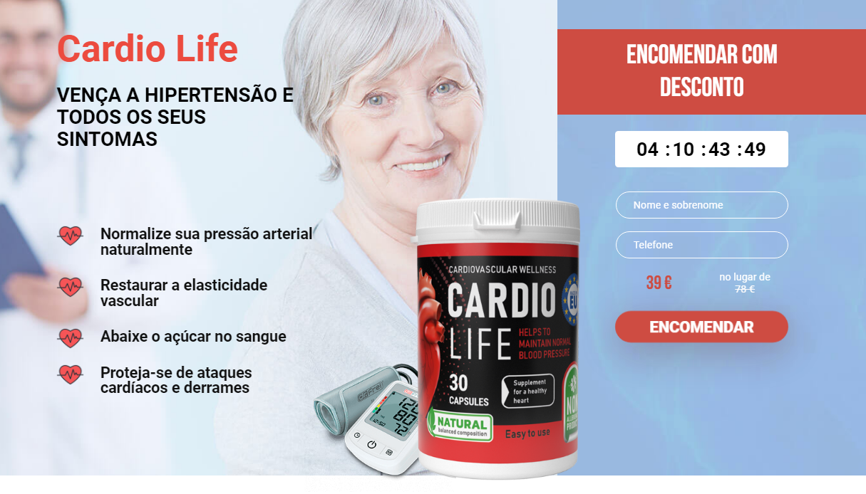 Cardio Life : Cápsula, Avaliações, Preço, funciona, Original, Comprar