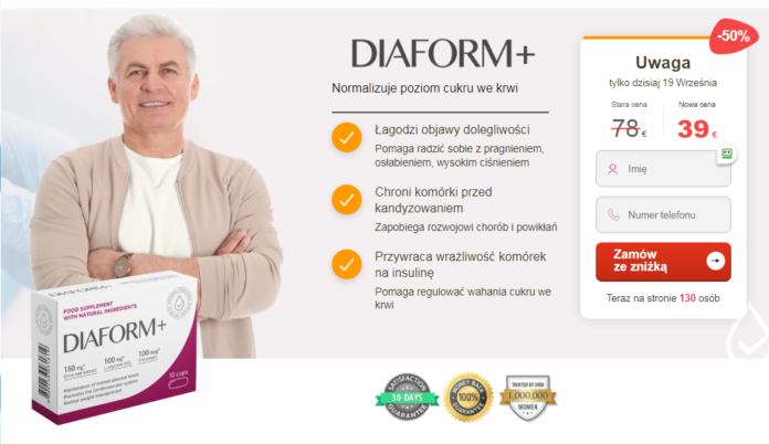Diaform+ : Tabletki, Opinie, Cena, Kapsułki, Skarga, Gdzie kupić, Skład
