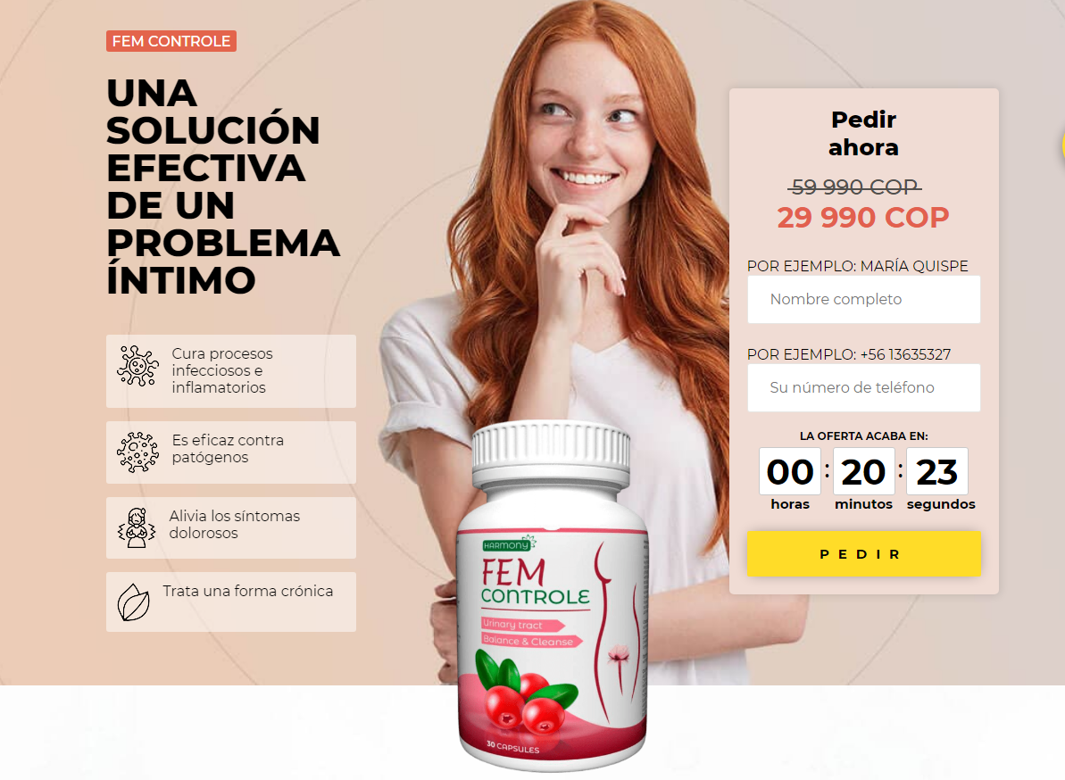 Fem Controle : CÃ¡psula, ReseÃ±as, Precio, Obras, Ingredientes, Comprar