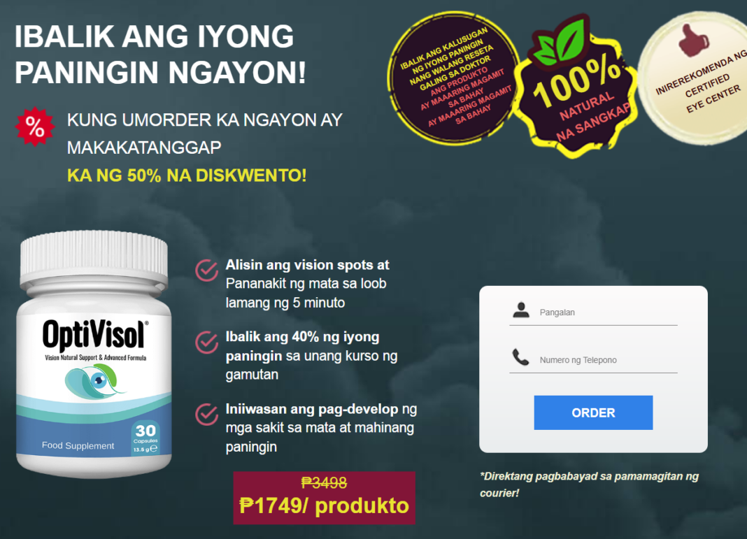 OptiVisol : kapsula, Pagsusuri, Presyo, Sangkap, Reviews, Price, Bumili