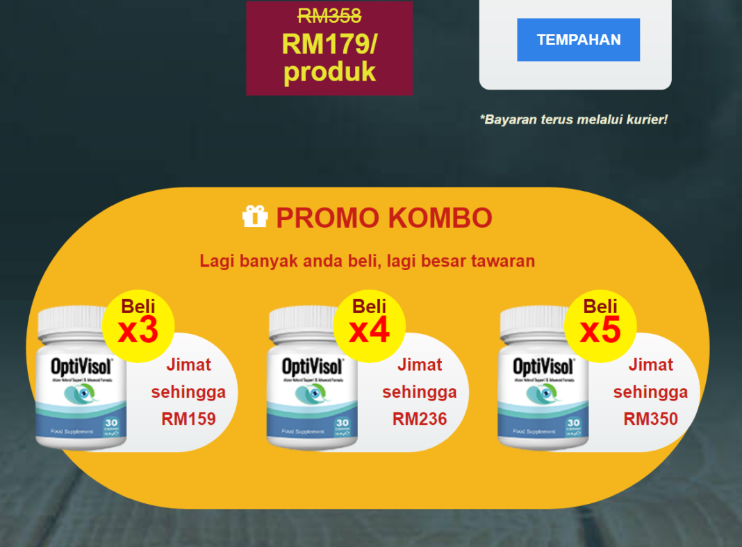 OptiVisol : Kapsul, Ulasan, Harga, Bahan, Berfungsi, Asal, Beli
