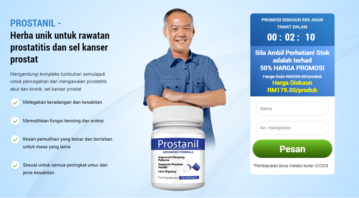 Prostanil : Kapsul, Ulasan, Harga, Berfungsi, Bahan, Asal, Beli