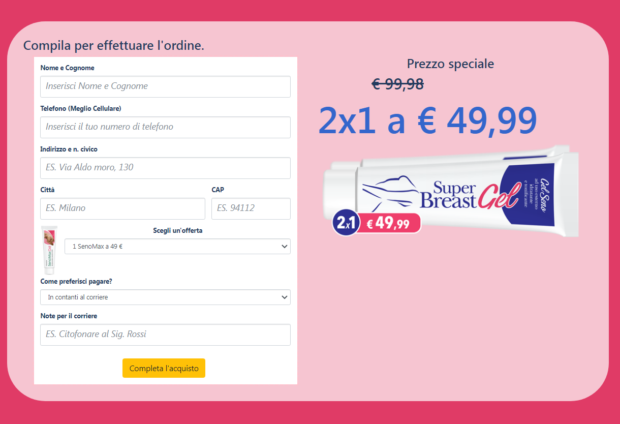 Super Breast Gel: ingredienti, Prezzo, Recensioni, originale, lavori!