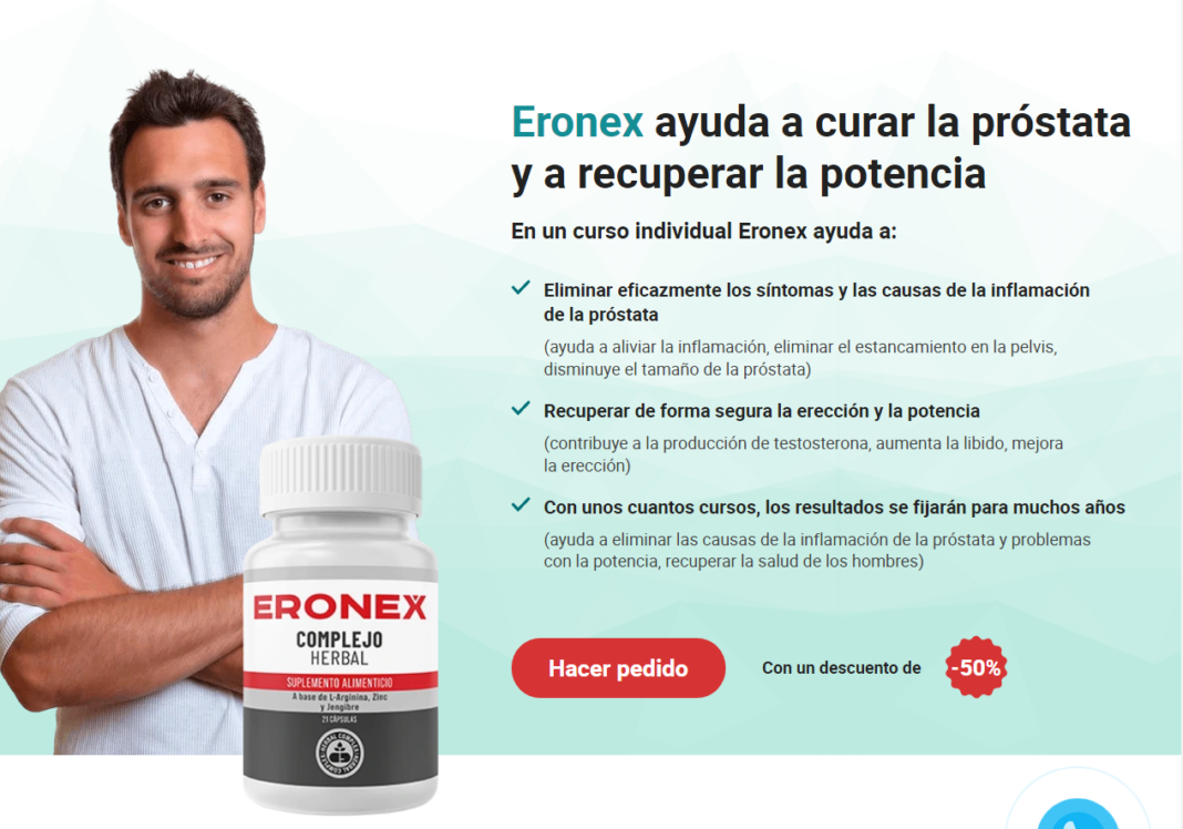 Eronex: Precio, reseÃ±as, cÃ¡psula, Ingredientes, Opiniones, original ...