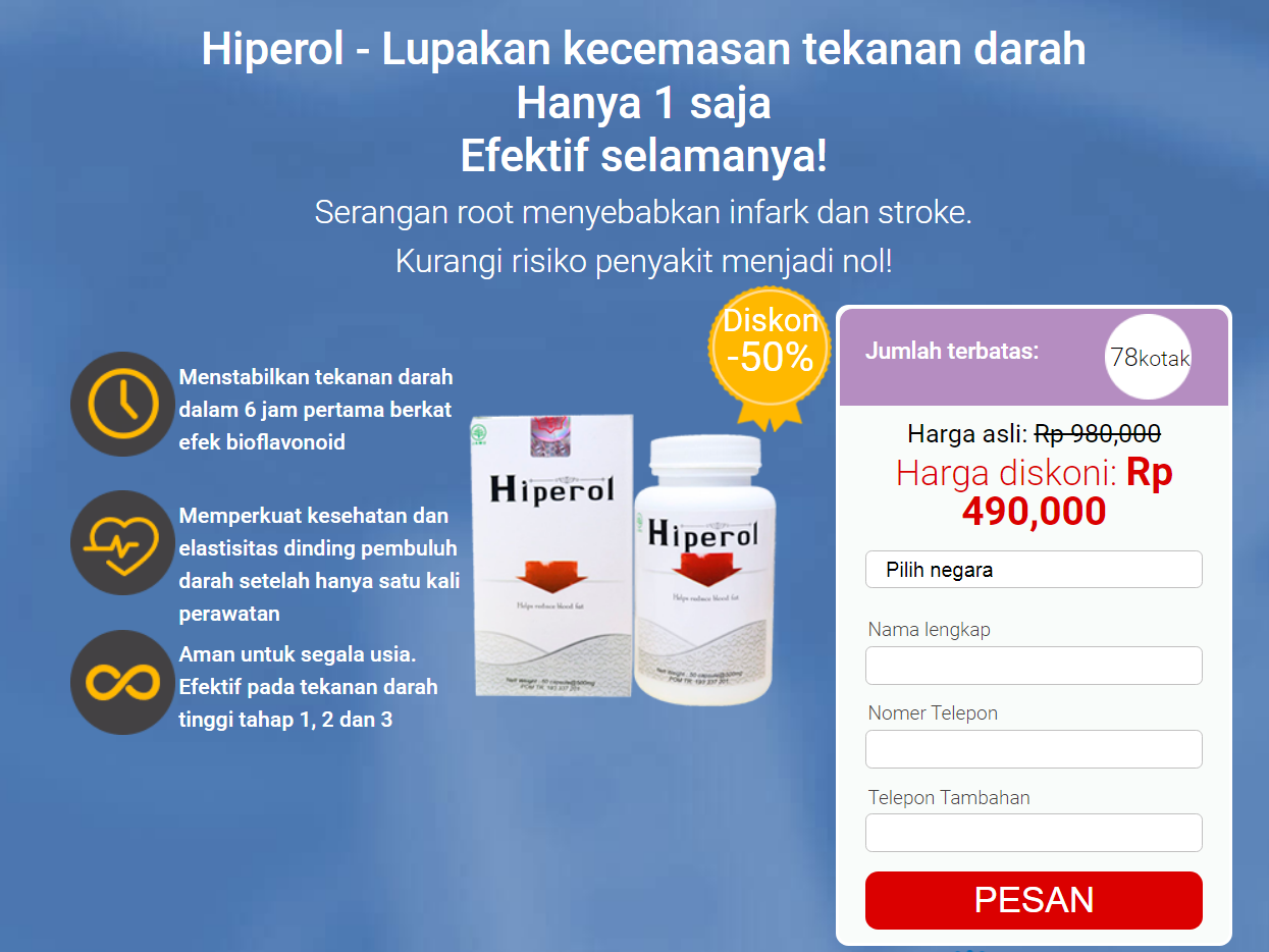 Hiperol : Kapsul, Ulasan, Bahan, Harga, Efek Samping, Asli, Manfaat