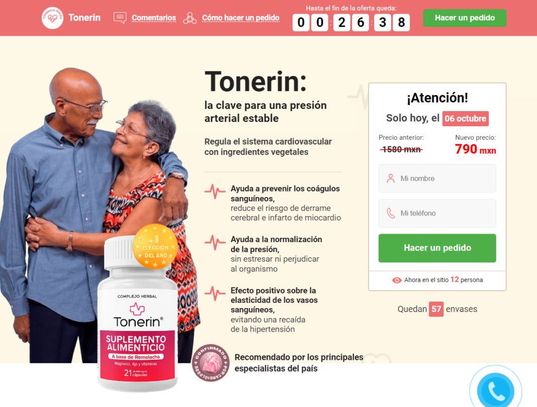 Tonerin : CÃ¡psula, ReseÃ±as, Precio, Ingredientes, Original, Comprar
