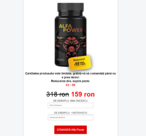 Alfa Power: Beneficii, Tablete, capsulÄƒ, recenzii, PreÈ›, Efecte secundare!