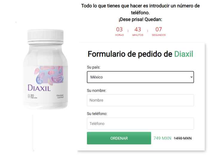 Diaxil : CÃ¡psula, ReseÃ±as, Precio, Obras, Ingredientes, Comprar