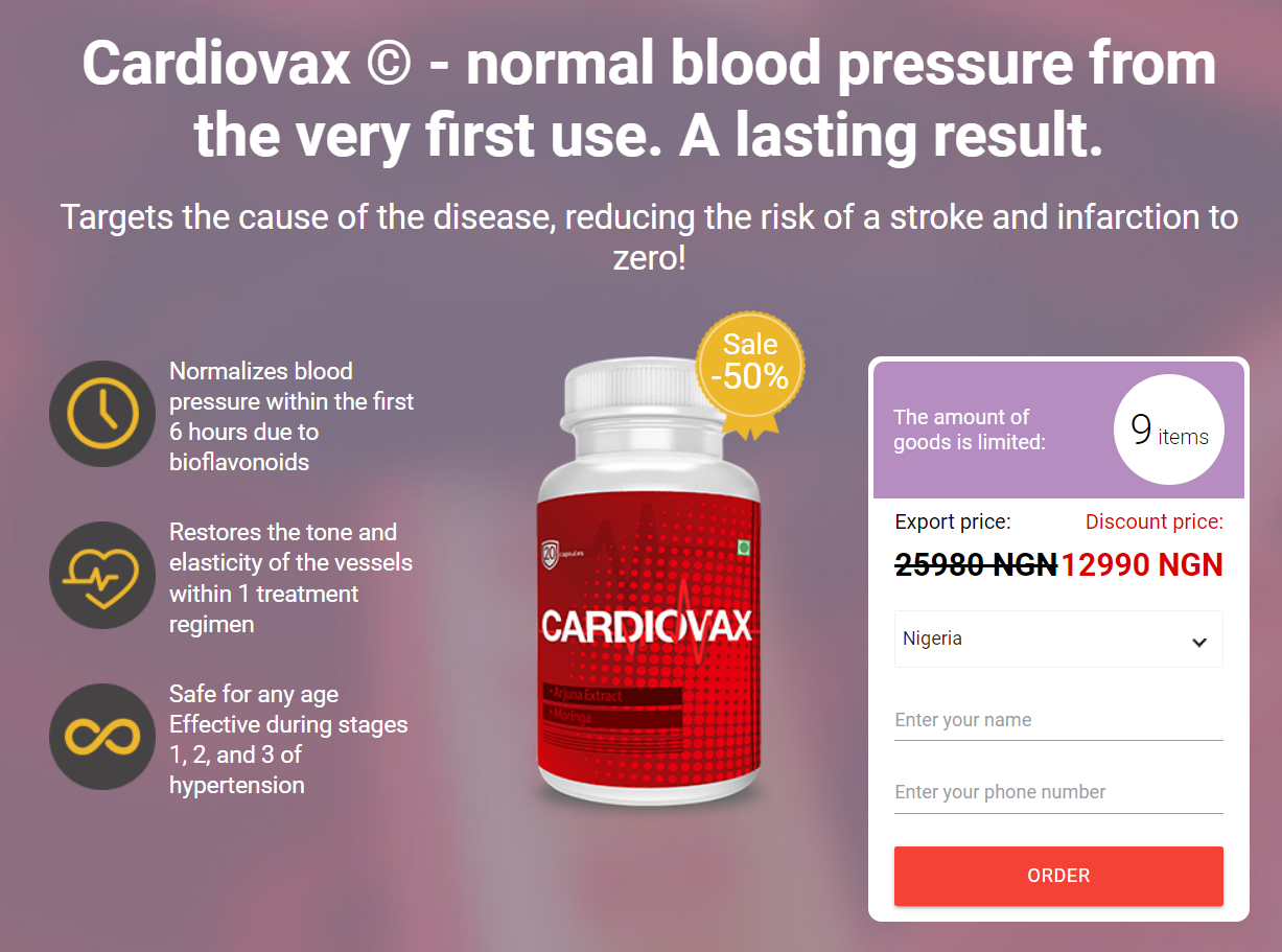 Cardiovax: Capsule, Reviews, Price, Works, Ingredients, Original, Buy
