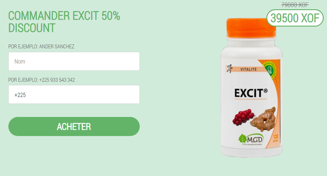 Excit: original, travaux, Comprimés, Ingrédients, Pilules, capsule, Prix!