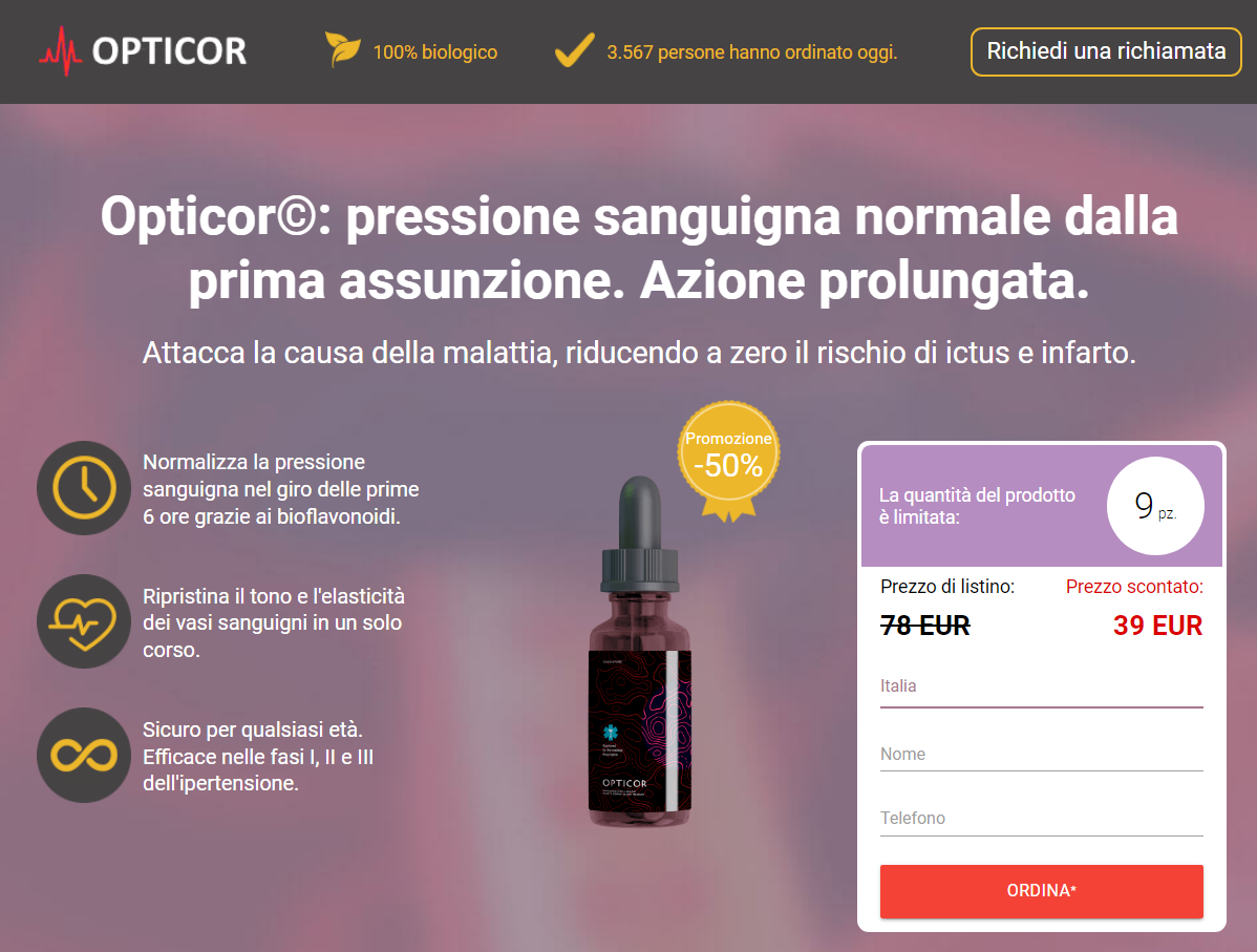 Opticor : Gocciolare, Recensioni, Prezzo, lavori, Ingredienti ...