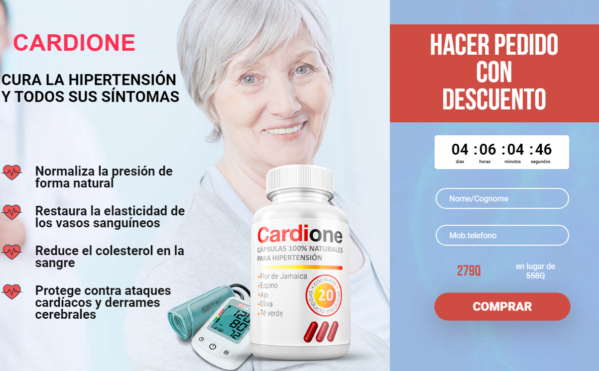Cardione: Capsulas, ReseÃ±as, Precio, Funciona, Beneficios, Comprar