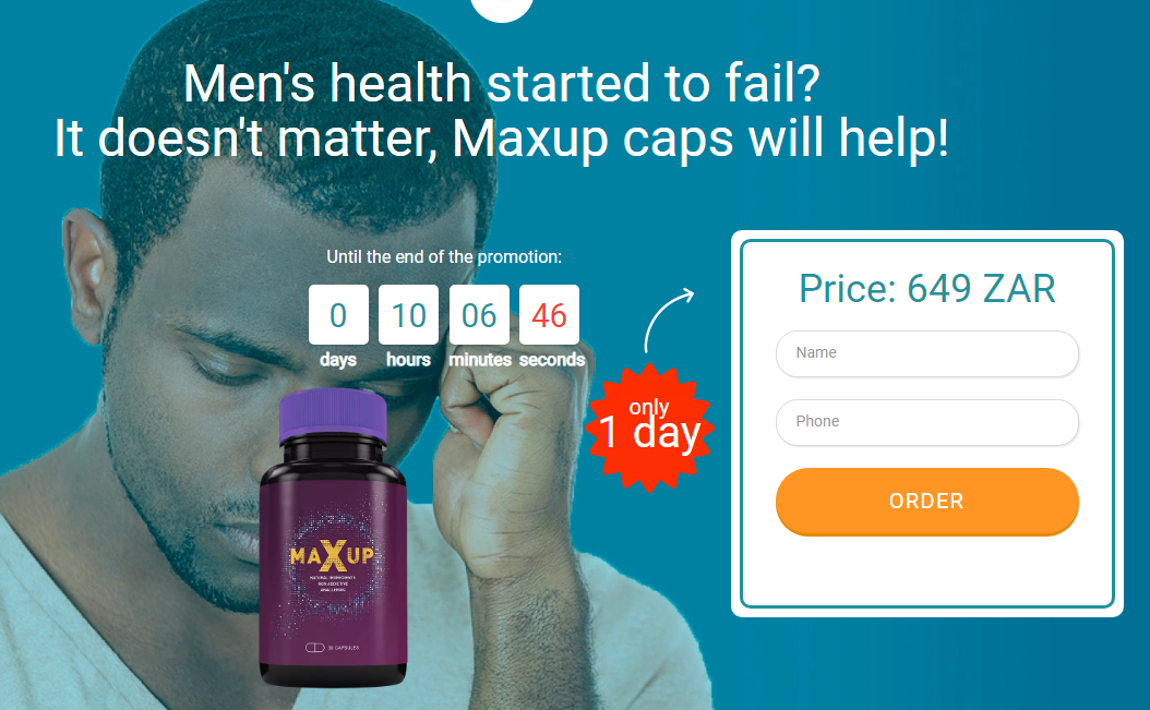 Maxup : Capsule, Price, Izithako, Inani, reviews, Benefits, Side effects!
