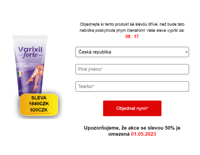 Varixil Forte :Recenze krému, Vedlejší účinky, jak pracovat-Czech Republic