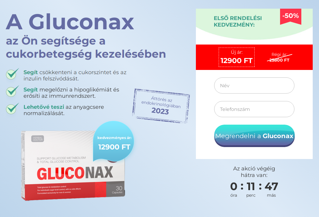 Gluconax : Biztonságos használat - Vélemények - Ár - Működik-Hungary