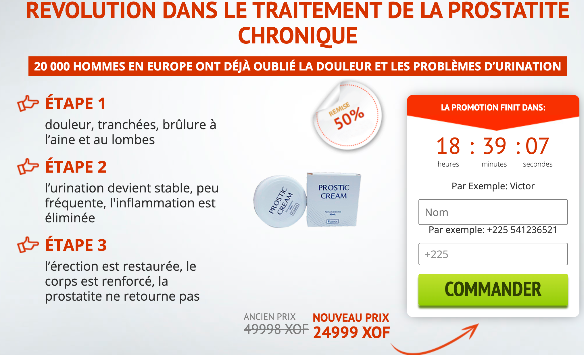 Prostic Cream : Sans danger pour l'utilisation-Prix-Travaux-Côte d'Ivoire