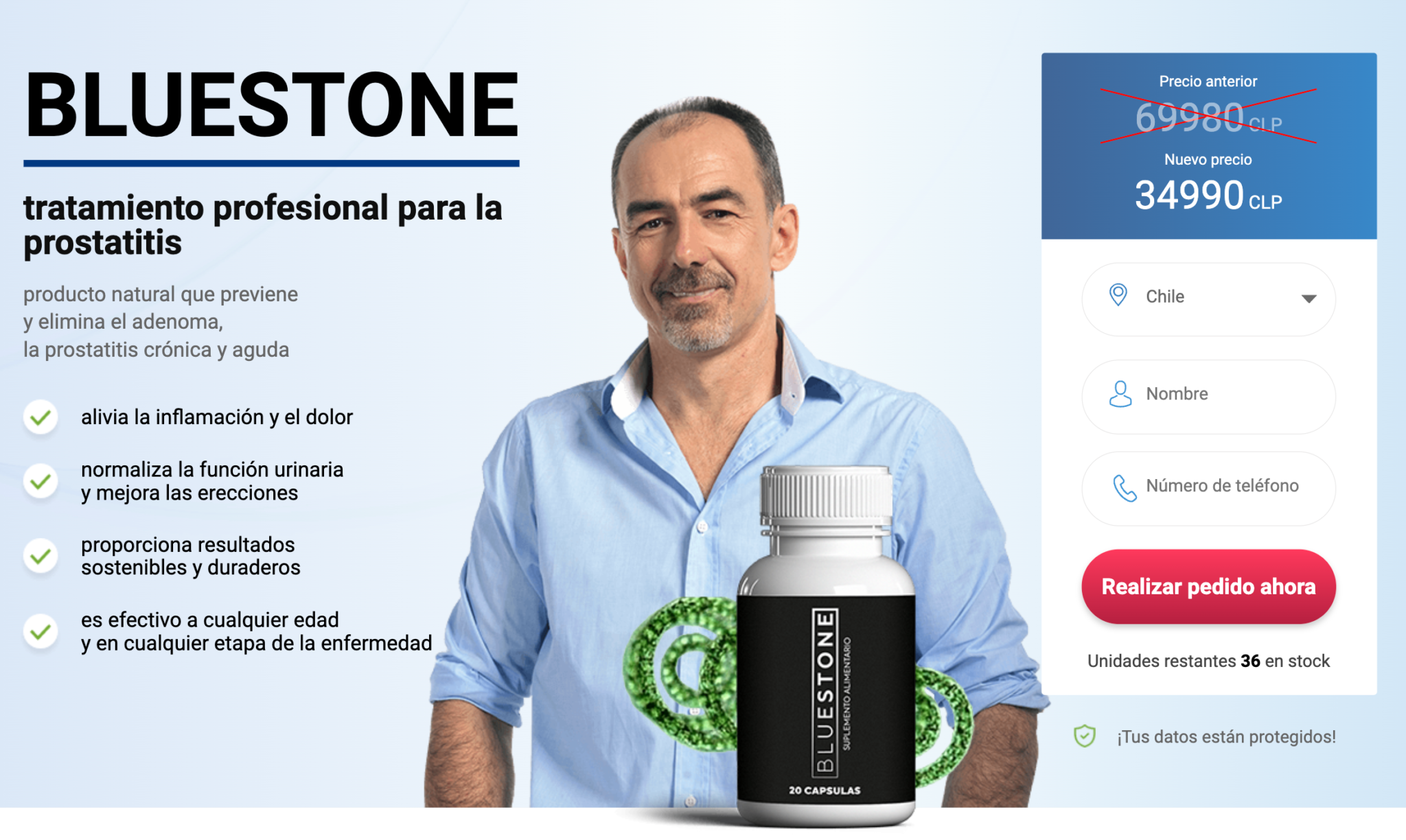 Bluestone : Seguro y eficaz-Beneficios-Precio-CÃ¡psula -Funciona-Chile