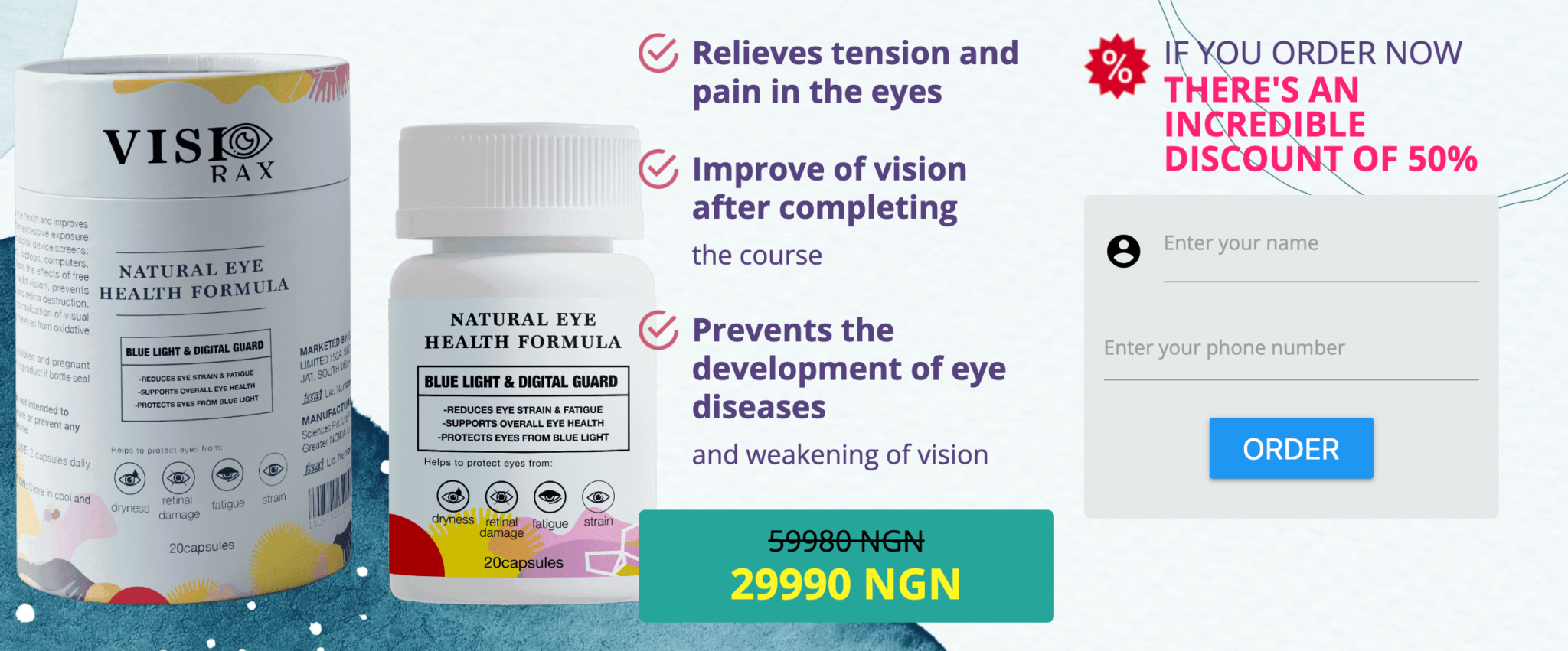 Visiorax : Eye capsule-Reviews-Benefits-Price-Safe or effective-Nigeria