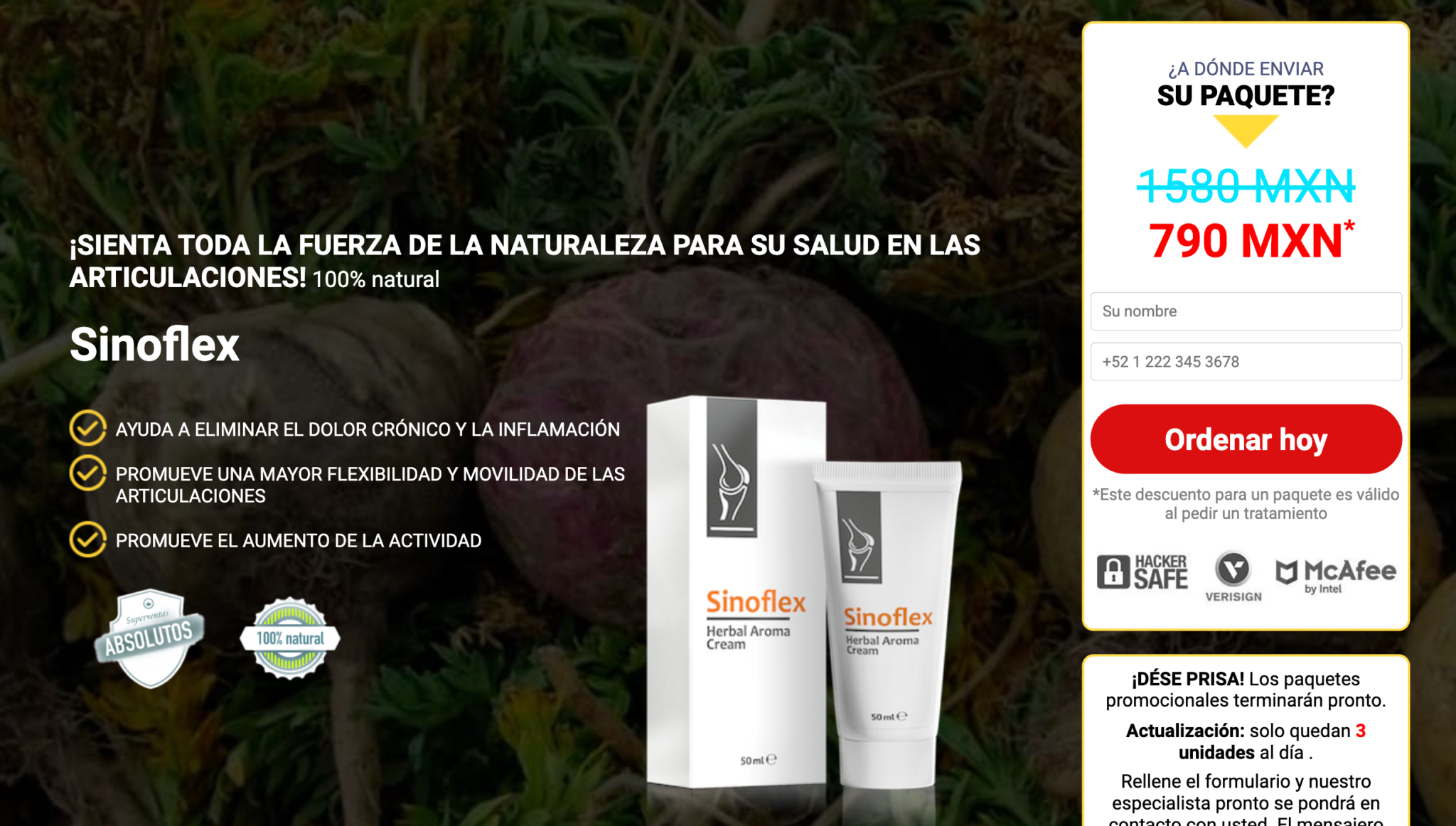 Sinoflex : Crema-Beneficios-DÃ³nde comprar-Seguro o eficaz-Mexico