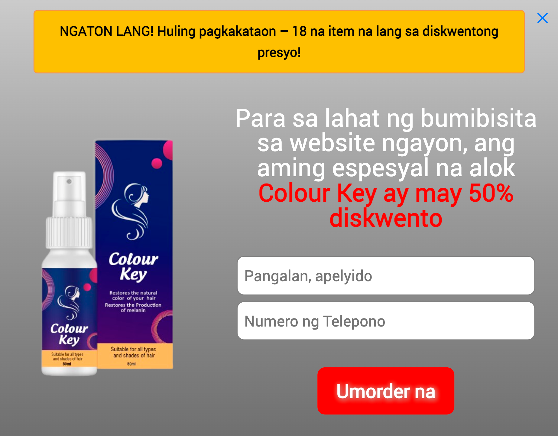 Colour Key Hair growth spray: Price Ingredients, mga pagsusuri!Philippines