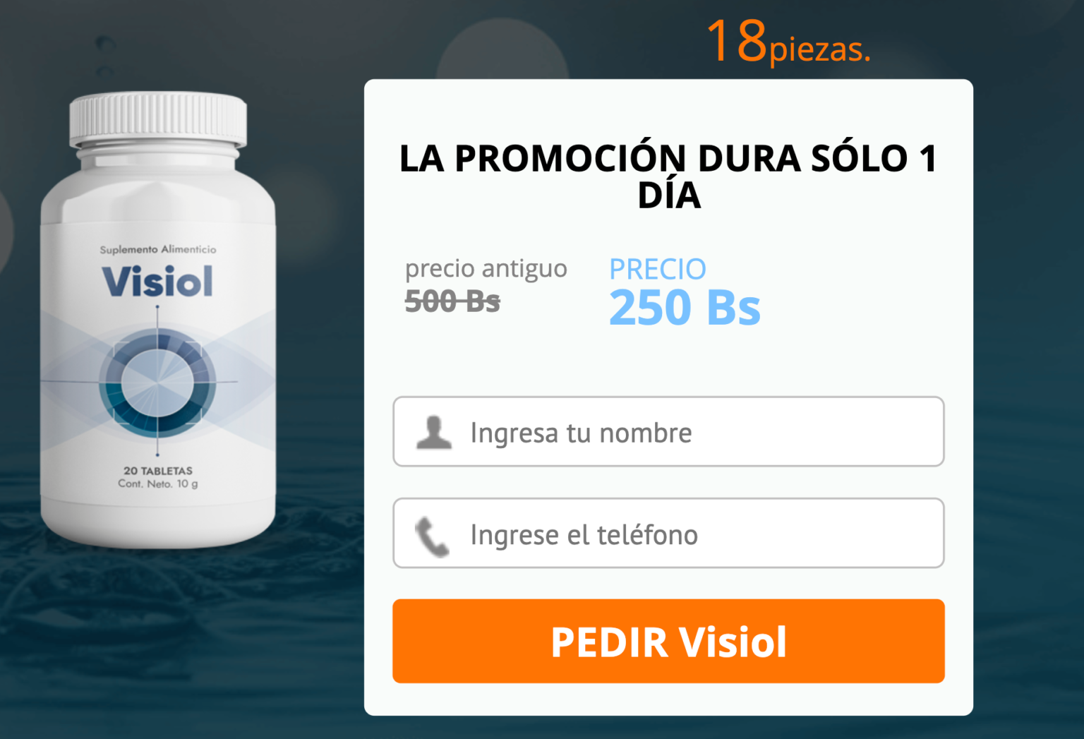 Visiol Cápsulas para la longevidad y claridad de la visión